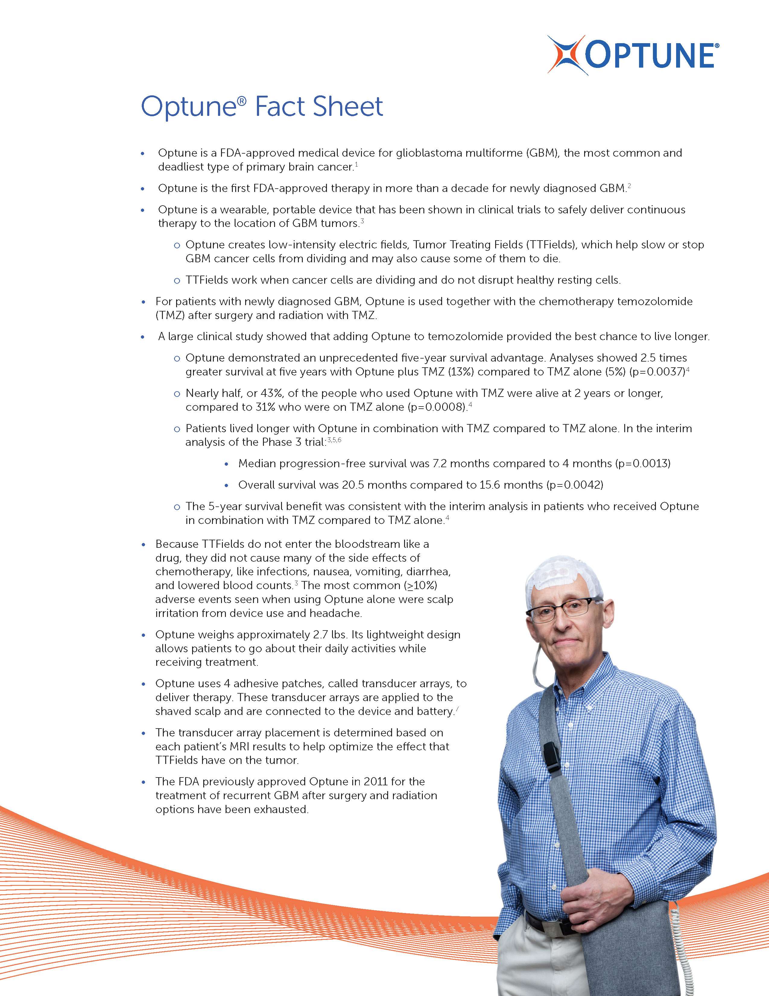 Optune® Fact Sheet - Missouri Cancer Associates